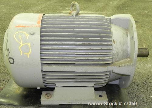 Used AEG Motor, 18.5 kw (24 hp), 3/60/460 volt, 1770 rpm.