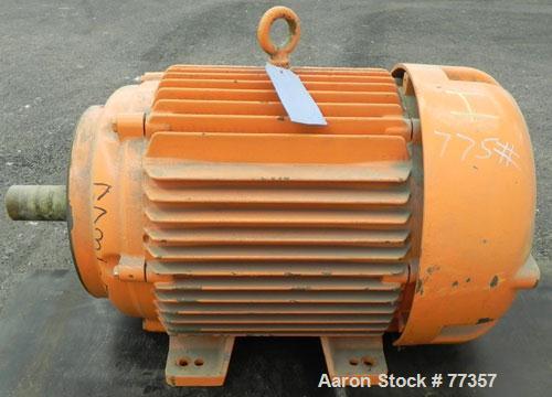 Used Baldor Motor. 60 HP, 3/60/460 Volt, 1780 RPM. 71 Amps, service f