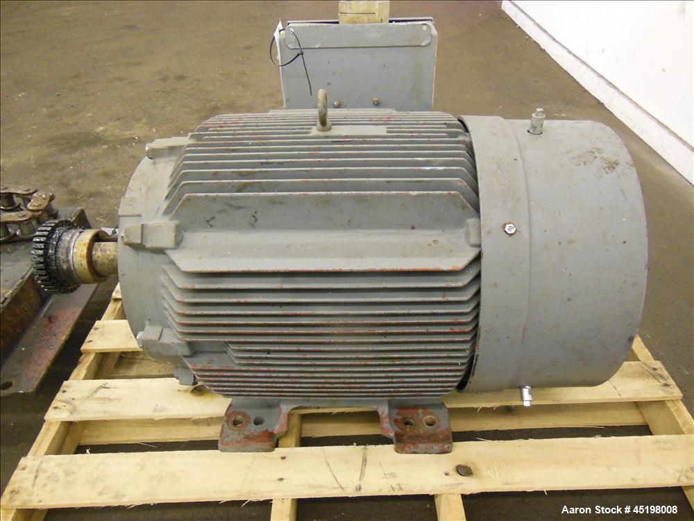 Used Chain & Sprocket Motor & Gearbox Set Consisting Of: (1) Siemens