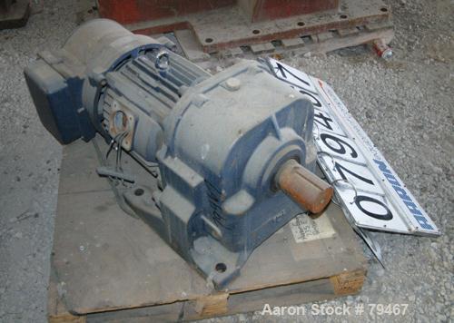 Used Mitsubishi Electric Geared Motor, Type GM-LJB-M. 20 hp, 3/60/460