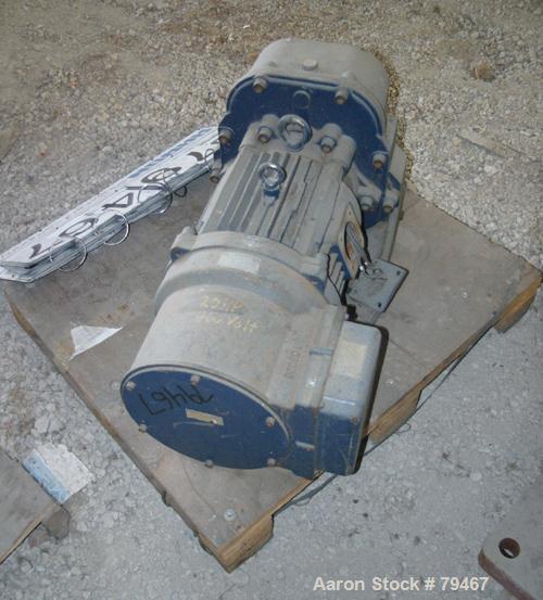 Used Mitsubishi Electric Geared Motor, Type GM-LJB-M. 20 hp, 3/60/460