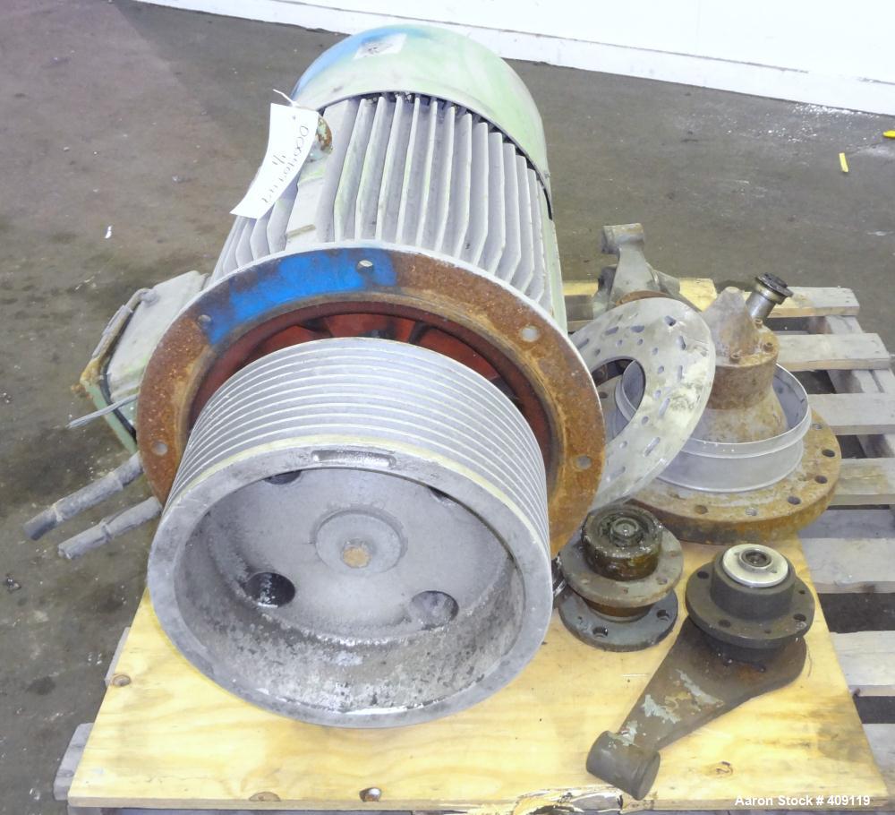 Used Westfalia 60 Hp Disc Centrifuge Drive Motor, approximately 37 kw