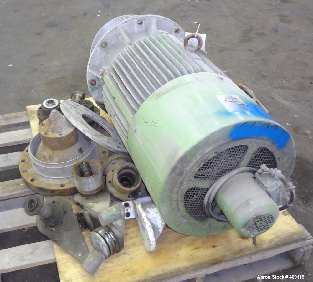 Used Westfalia 60 Hp Disc Centrifuge Drive Motor, approximately 37 kw