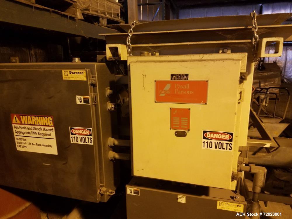 Used Bemis Duplex Automatic Bagging System, Model 7130A. Includes: Pa