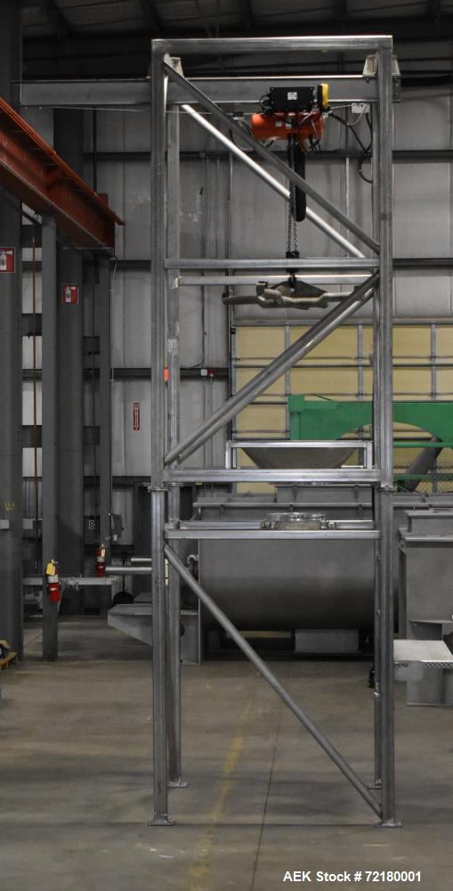 Used Stainless Steel Supersack Unloader. Consisting of (2) frames, ap