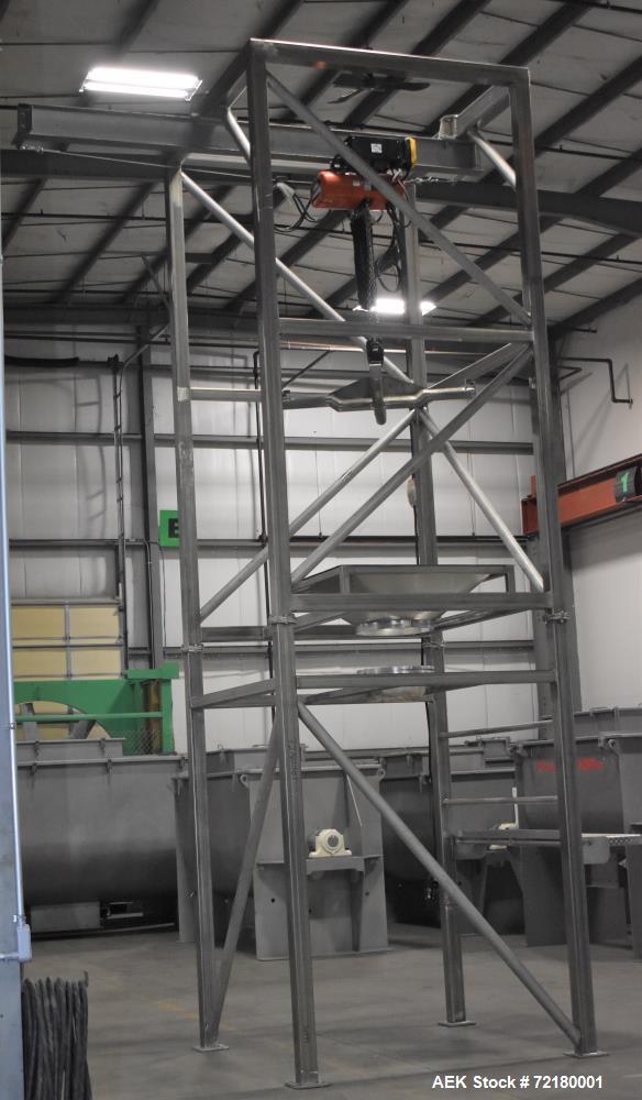 Used Stainless Steel Supersack Unloader. Consisting of (2) frames, ap