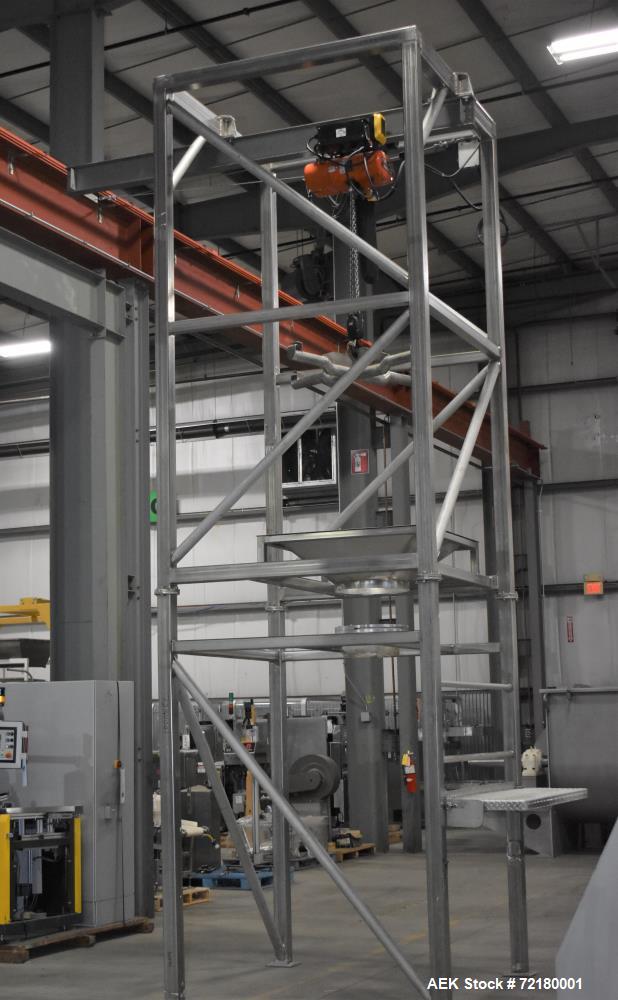 Used Stainless Steel Supersack Unloader. Consisting of (2) frames, ap