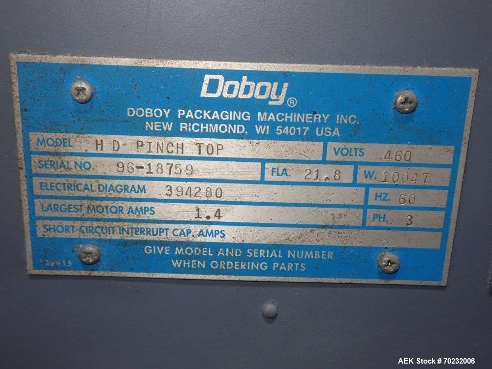 Used Doboy (Bosch) Model HDPT-40 Pinch Top Inner Liner Bulk Bag Seale