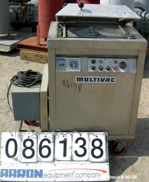 USED: Multivac tray sealer, model A300/52. Designed to seal food prod