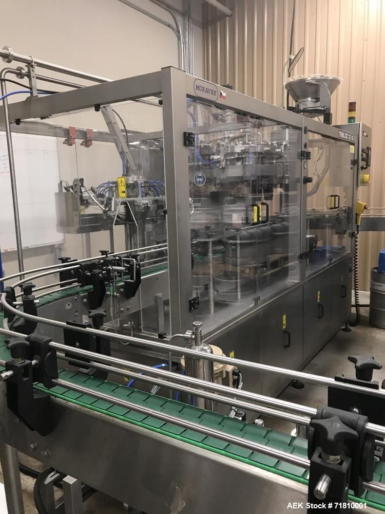 Used Moravek Bottling Line. 12/12/1. Rinser/Filler/Crowner Tribloc co