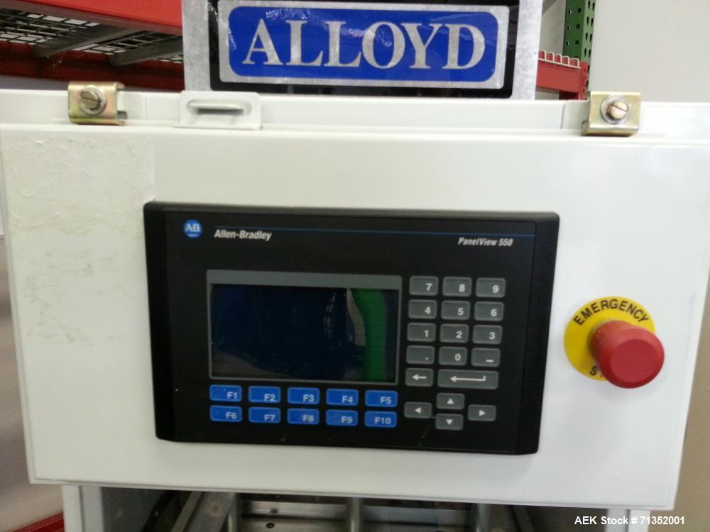 Used Alloyd Model 2SM1216 Heat Sealer. Has 12"x16" seal area per tray