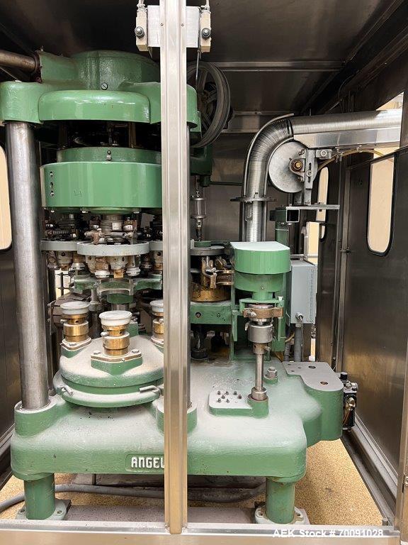 UsedAngelus Model 40P Automatic 4 Head Rotary Can Seamer set on 401 D