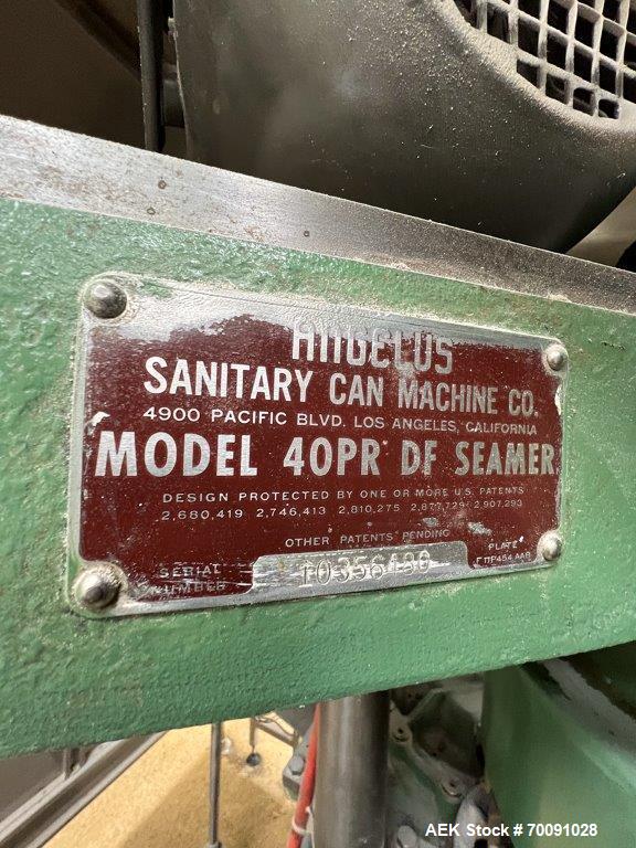 Used-Angelus Model 40P Automatic 4 Head Rotary Ca