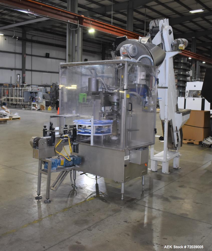 Used Fowler Zalkin Single Head Chuck Capper. Approximate speeds up to