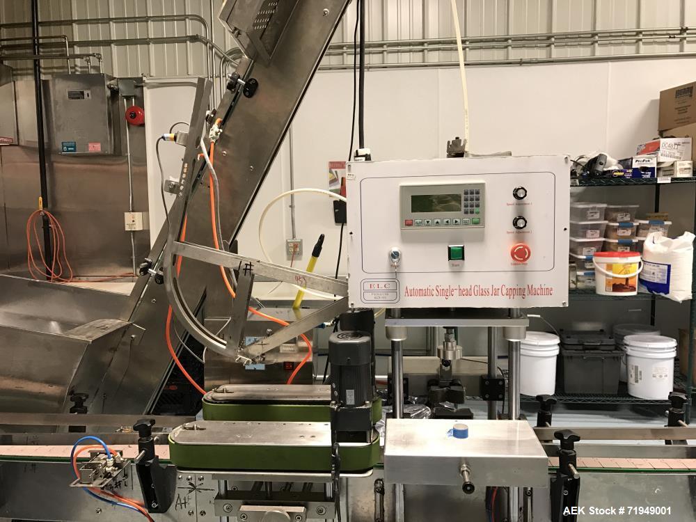Used ELC Packaging High Speed Capping Machine, Model ELC-G200. Cappin