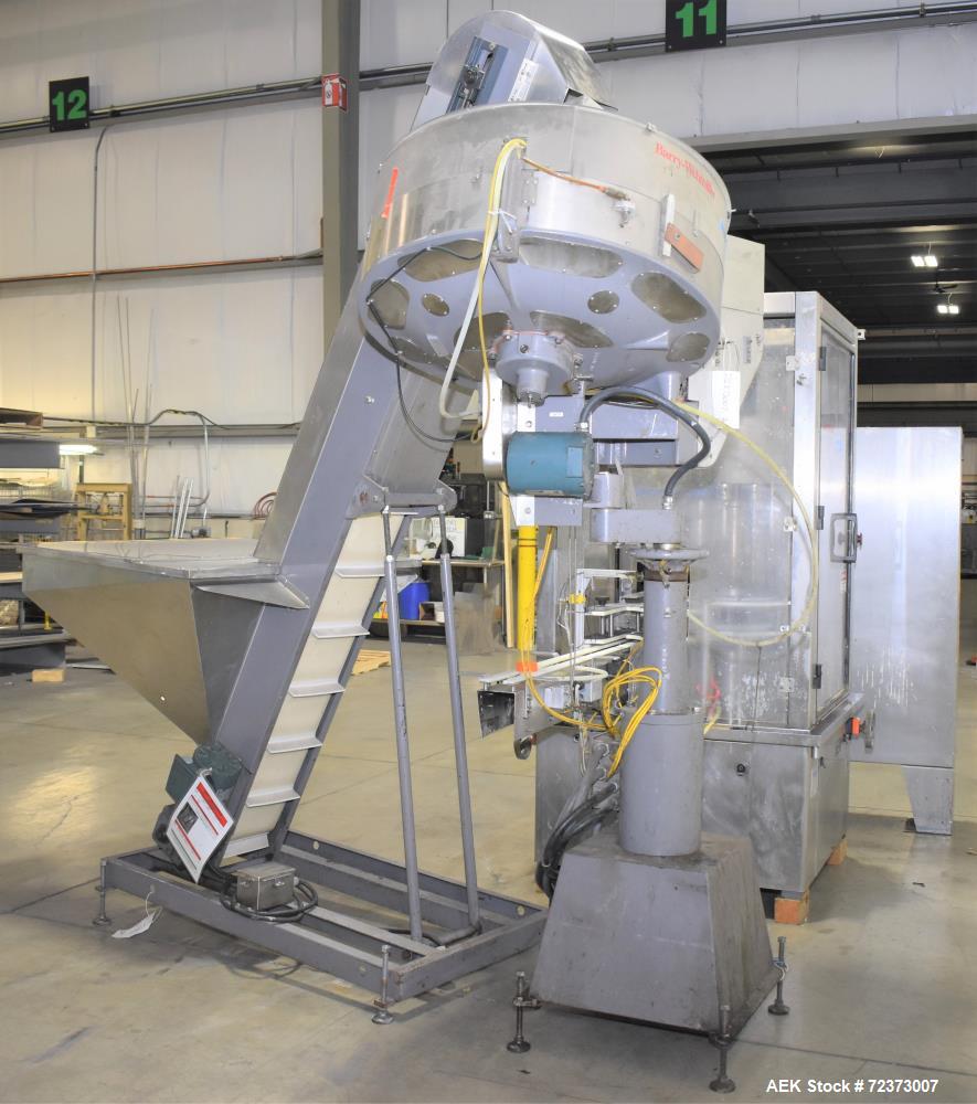 Used Pneumatic Scale 8-Head Rotary Snap Capper, Model MC 300. Machine