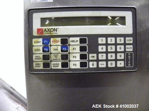 Used Axon Corp Dual Head Tamper Evident Neck Bander, Model EZ-2-200.