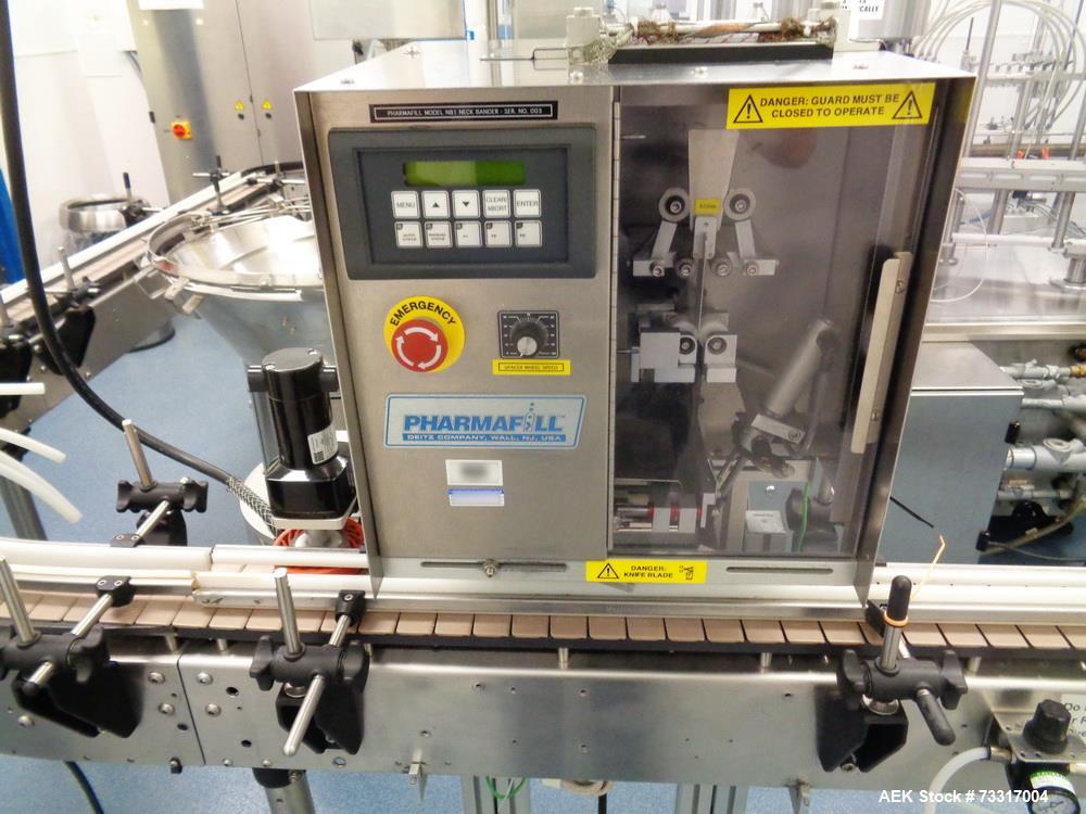 Used Pharmafill (Dietz) Model NB1 Automatic Neck Bander and Shrink Tu