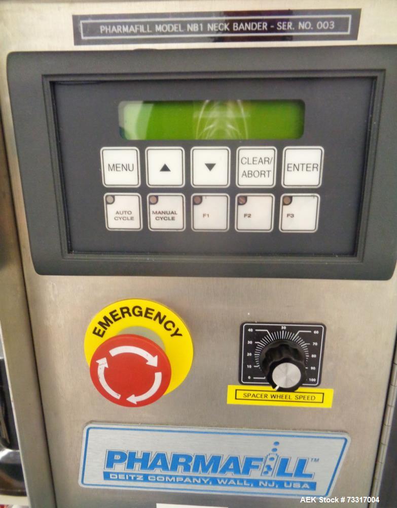 Used Pharmafill (Dietz) Model NB1 Automatic Neck Bander and Shrink Tu