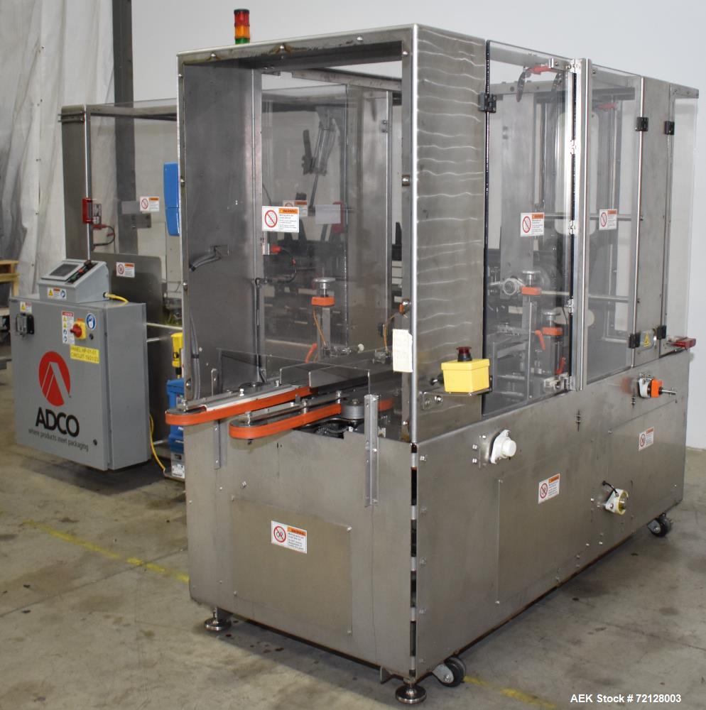 Used Adco Tri-seal Carton Closer, Model 16B-SS. Carton closer is rate