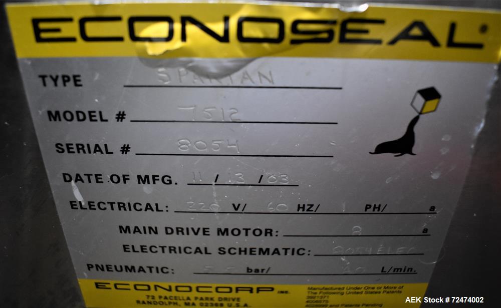 Used Econocorp Econoseal Spartan Automatic Horizontal Intermittent Ho