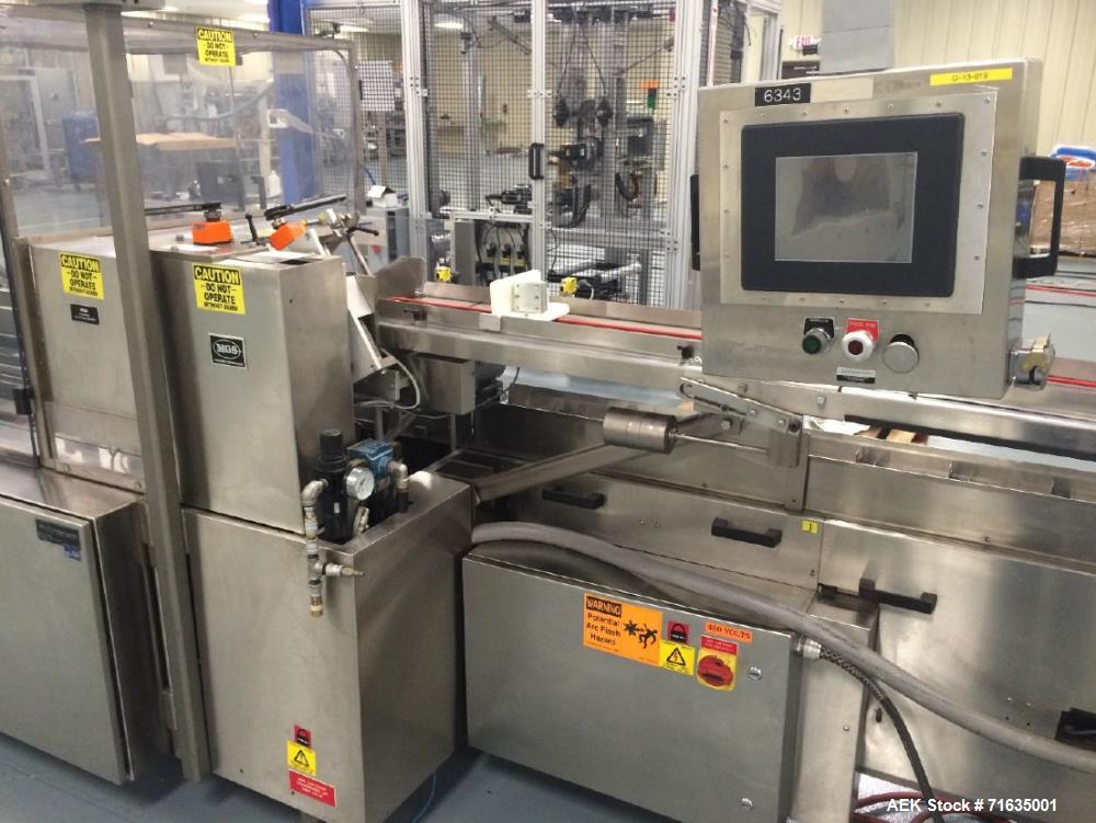 Used MGS, Model HCM-750 Continuous Motion Horizontal Cartoner. Capabl