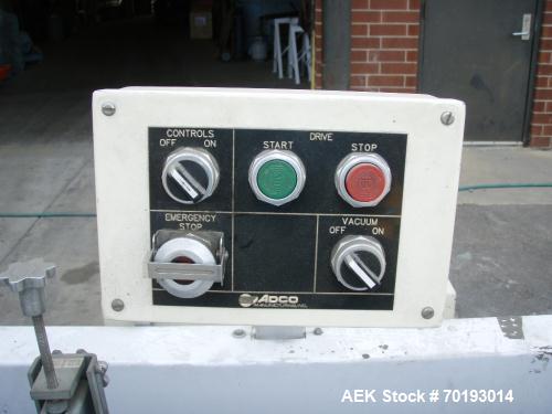 UsedAdco Model 15D105-100EC Horizontal Hand Load Cartoner. Has 2 hea