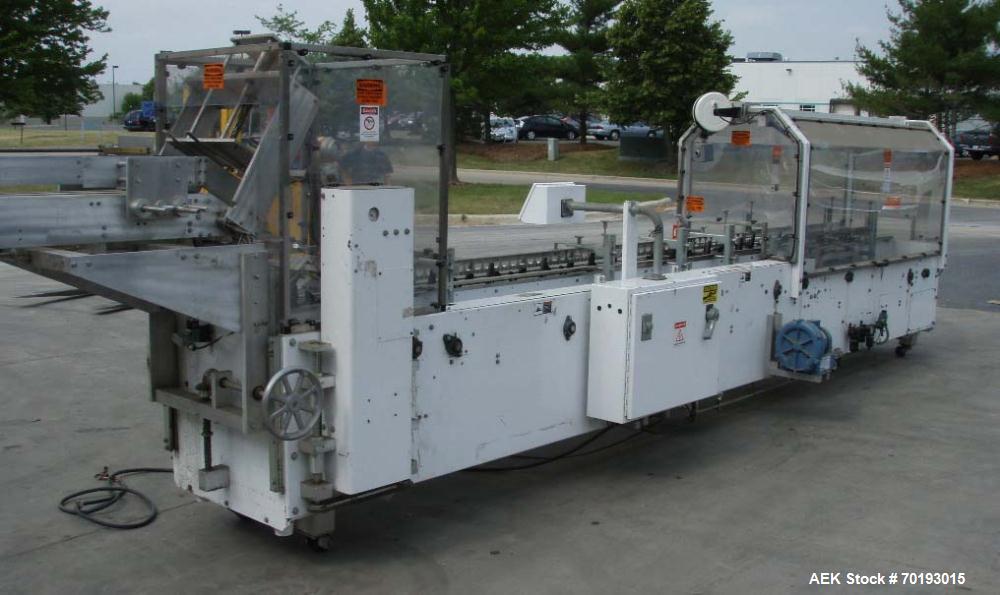 UsedAdco Model 15D105-EC Hand Load Horizontal Cartoner. Has 2 head r