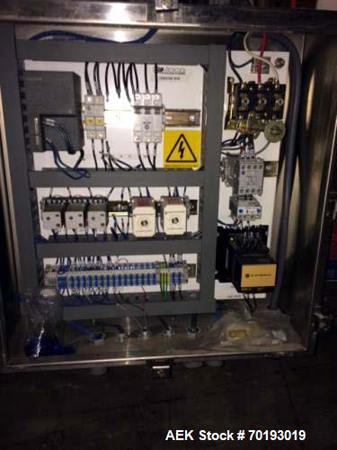 Used Adco Semi Automatic Horizontal Cartoner, Model 15D105-SS. Set on
