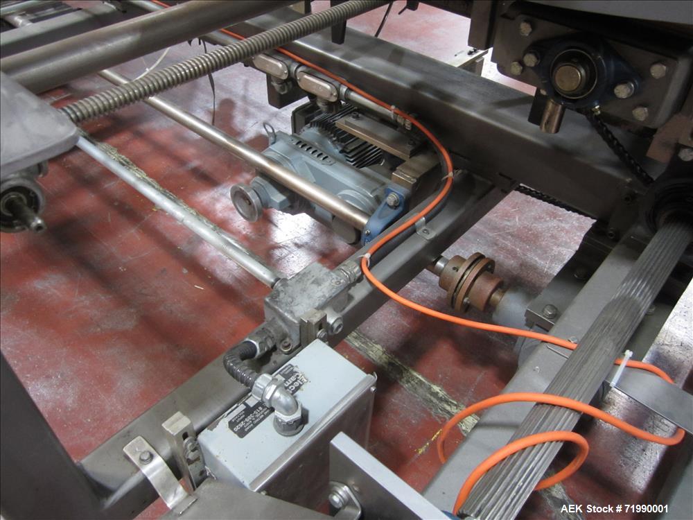 Used Langen B1M Semi-Automatic Horizontal Cartoner. 18" center machin