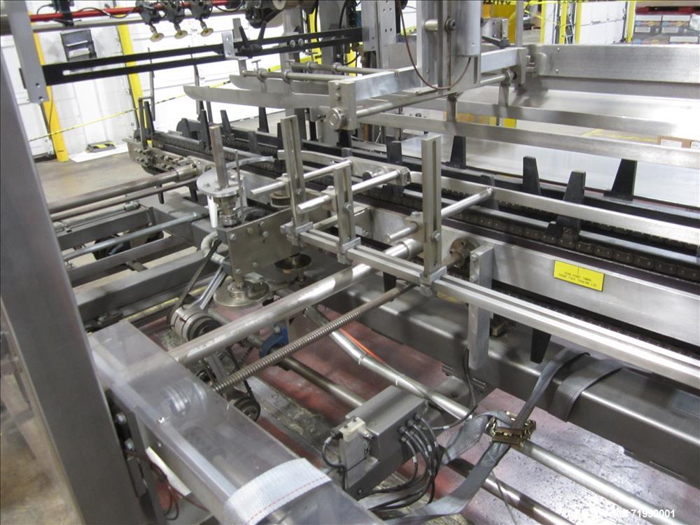 Used Langen B1M Semi-Automatic Horizontal Cartoner. 18" center machin