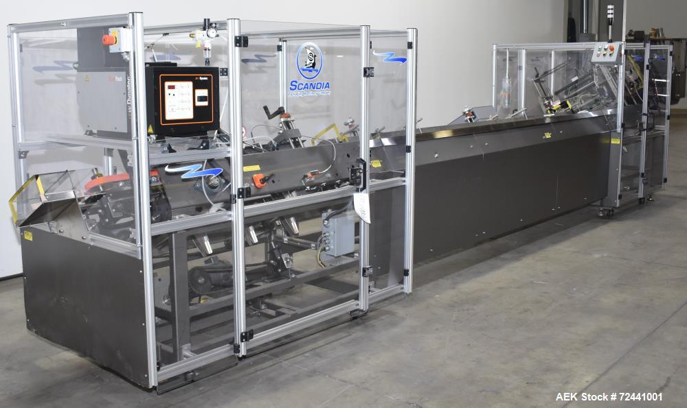 Used Scandia Model HLG Semi Automatic Manual Load Horizontal Cartoner