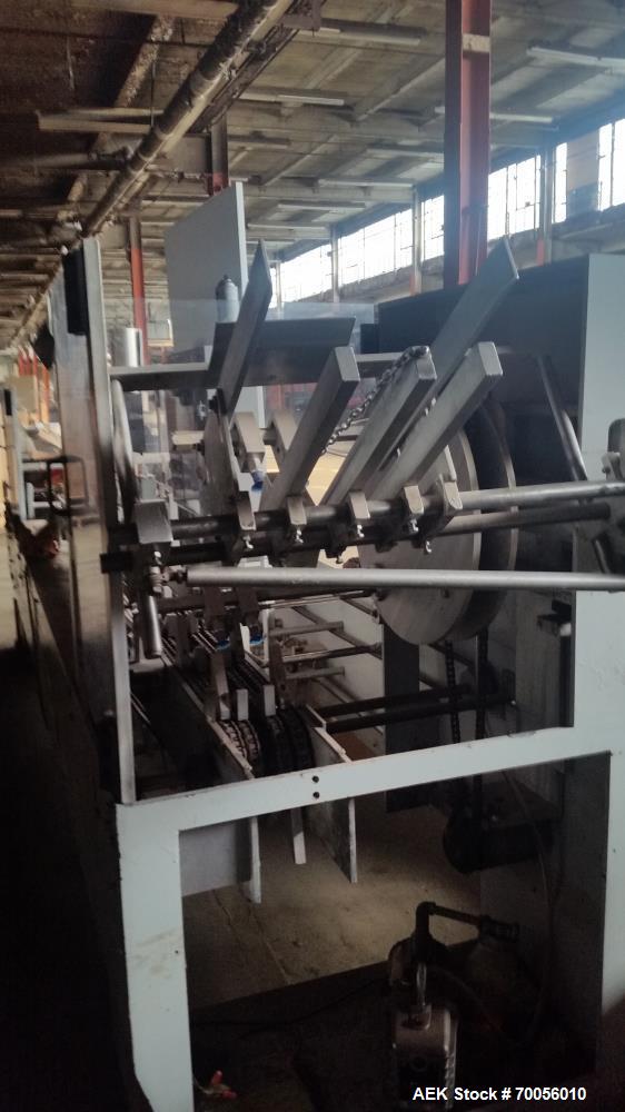 Used Tanney Cartoner, Model 902 EC. Load Area 68", Pitch 12". Missing