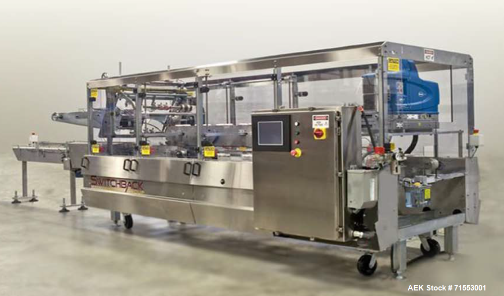 Used Switchback AM-3H Multi-Pack Sleeve Style Cartoner. In-feed for 2