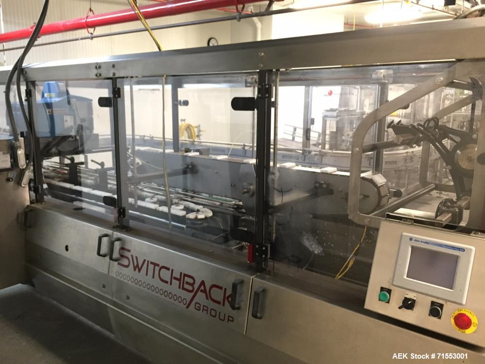 Used Switchback AM-3H Multi-Pack Sleeve Style Cartoner. In-feed for 2