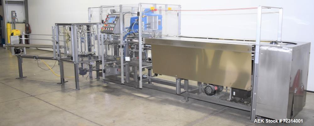 Used Clybourn Model CHL7 Vertical Hand Load Hot Melt Glue Cartoner. C