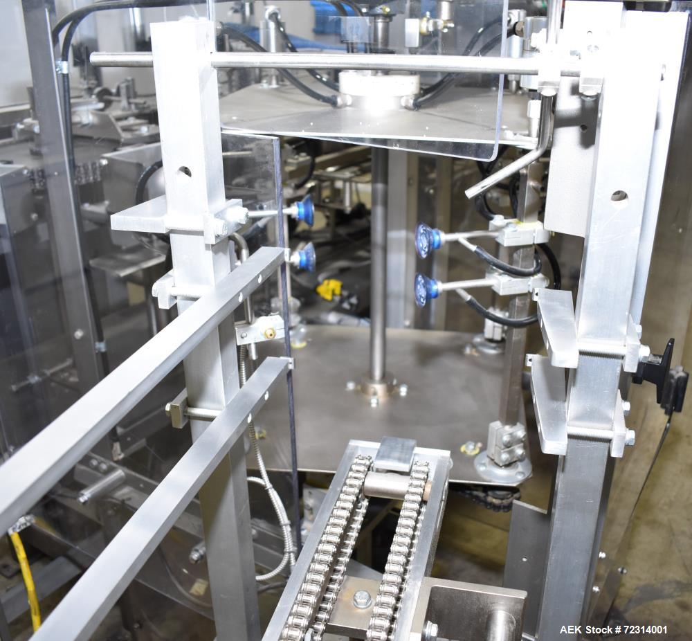 Used Clybourn Model CHL7 Vertical Hand Load Hot Melt Glue Cartoner. C