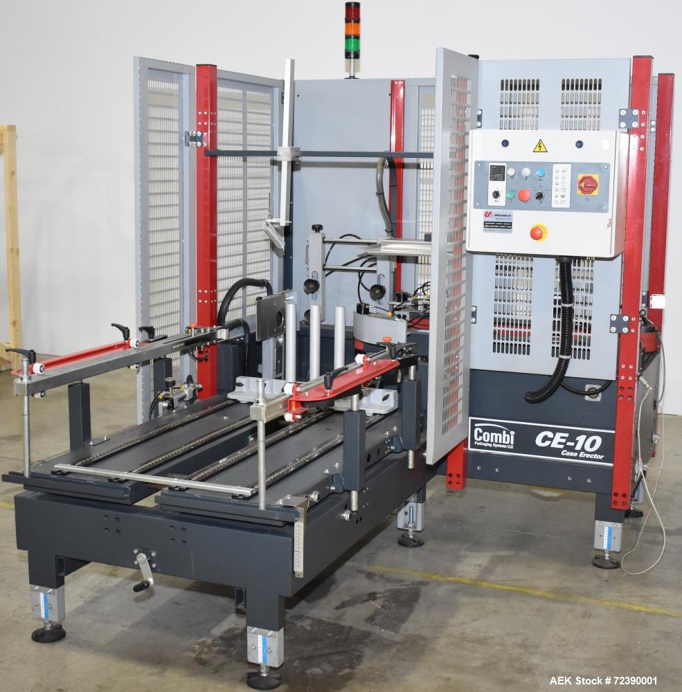 Used Combi Model CE-10 Automatic Case Erector Bottom Case Sealer. Mac