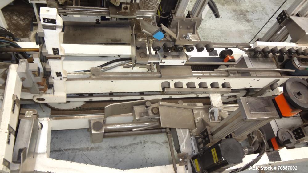 Used Focke Model 486 Automatic Case Erector, Side Load Packer, and Ta