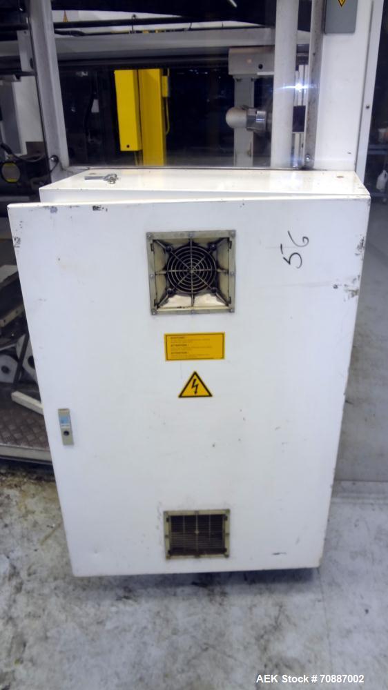 Used Focke Model 486 Automatic Case Erector, Side Load Packer, and Ta