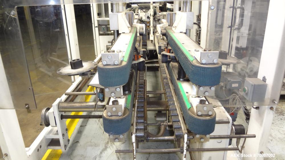 Used Focke Model 486 Automatic Case Erector, Side Load Packer, and Ta