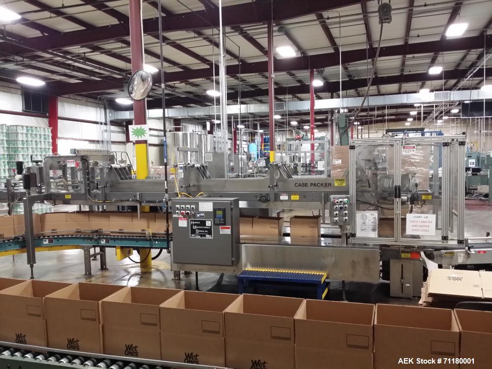 UsedHamrick 600D Drop Case packer capable of speeds up to 30 cases pe