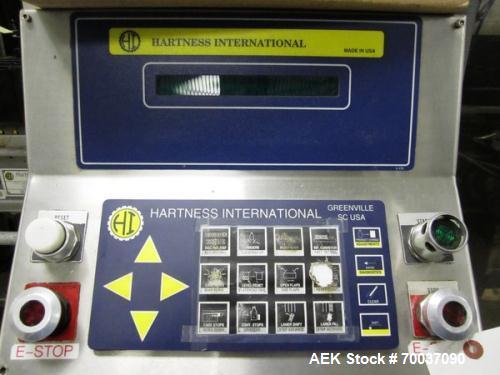 Used Hartness Case Packer with Infeed Laner, Model CP900/825. Servo c