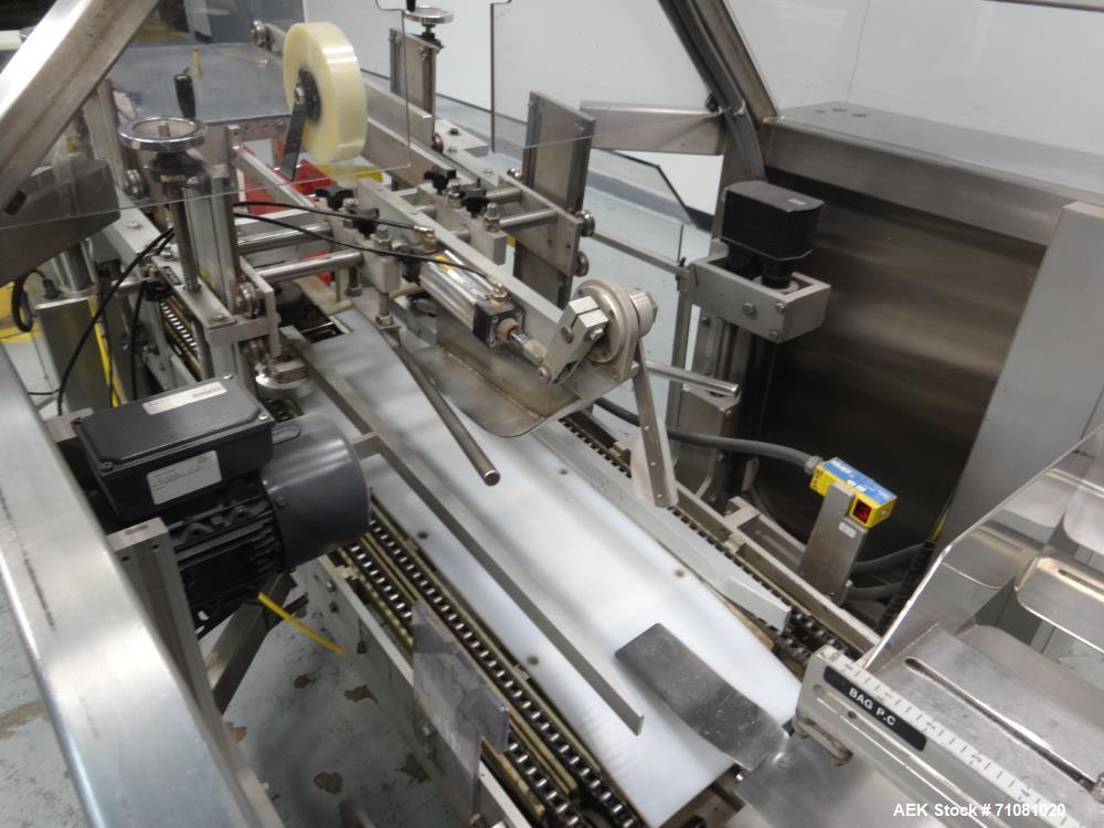 Used Fallas Model RH NDX-220HS Automatic Case Erector Packer Sealer.