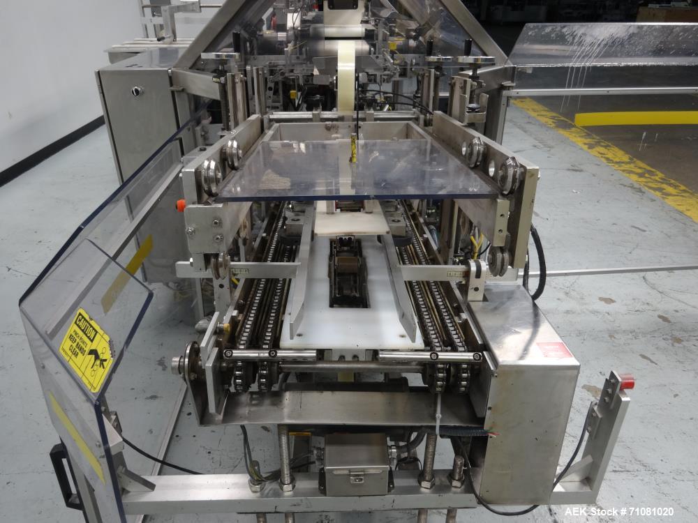 Used Fallas Model RH NDX-220HS Automatic Case Erector Packer Sealer.