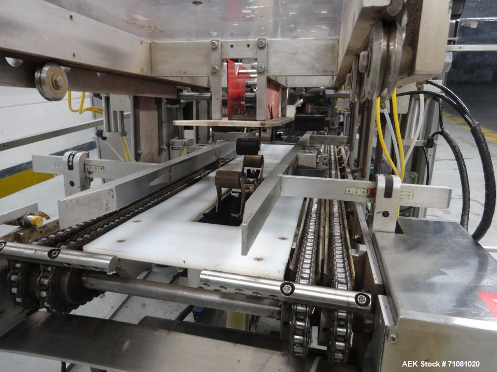 Used Fallas Model RH NDX-220HS Automatic Case Erector Packer Sealer.