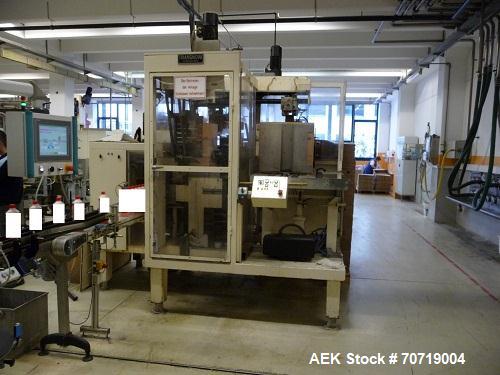 Used Transnova Case Packer, Model V-760. Capacity 8.5 cartons per min