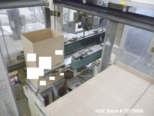 Used Transnova Case Packer, Model V-760. Capacity 8.5 cartons per min