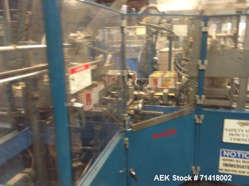 Used Douglas Case Packer, Model M-3409. 28-30 cases per minute, 128 o