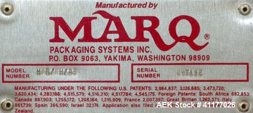 Used Marq Packaging Systems Automatic Hydraulically Driven Top and Bo